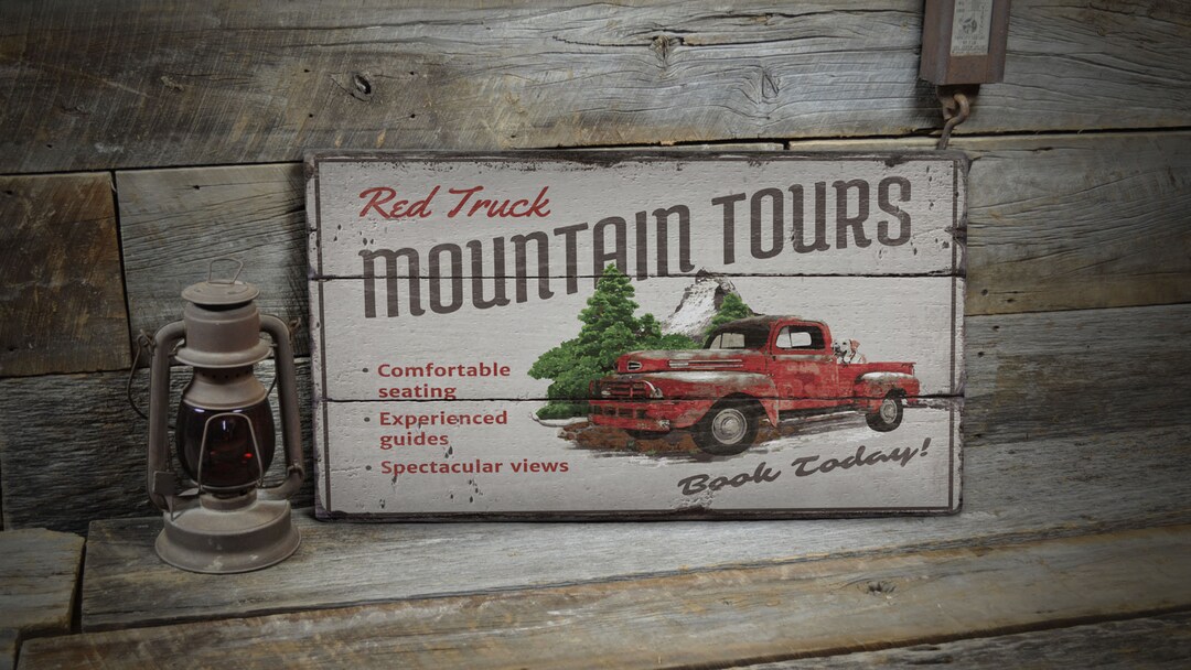 Mountain Tour Sign, Mountain Tours Decor, Touring Sign, Camping Decor ...