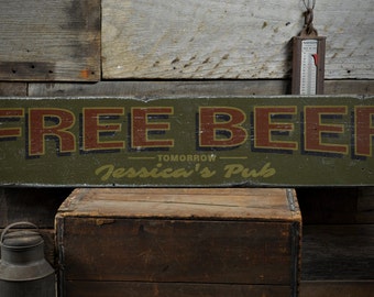 Free Beer Sign - Etsy