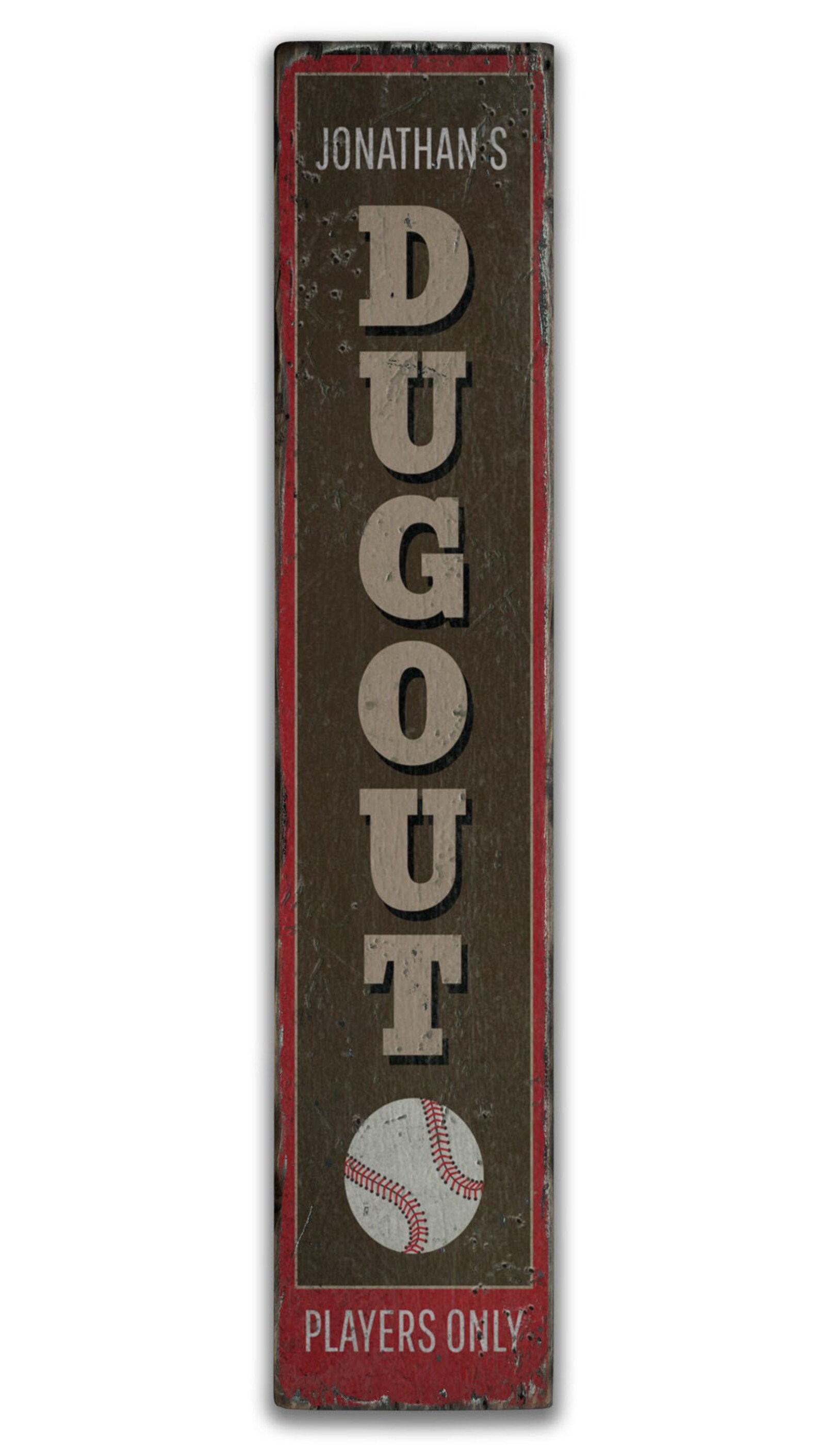 Child Dugout Sign, Baseball Dugout Sign, Dugout Sign, Children Decor ...