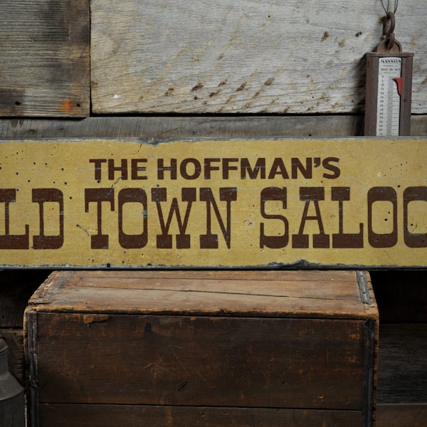Wood Saloon Sign - Etsy