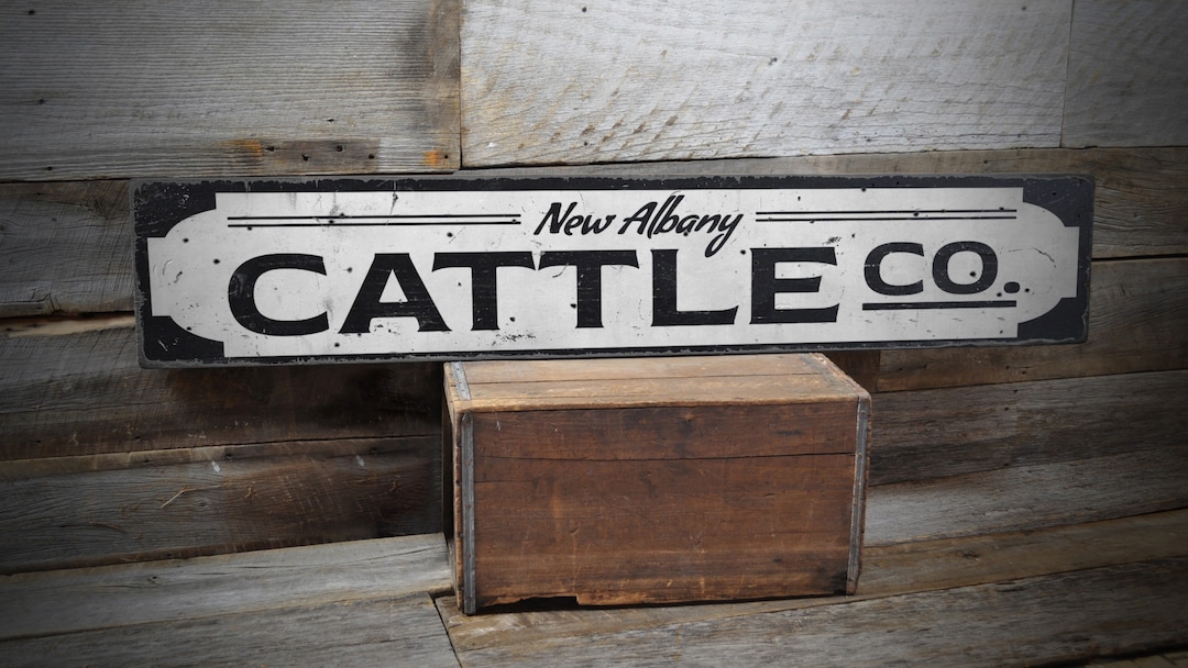 Cattle Company Sign, Farmhouse Wall Decor, Custom Cattle Ranch ...