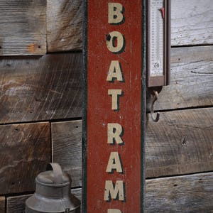 Boat Ramp Sign, Rustic Boat Sign, Custom Boating Decor, Boat Owner Gift ...