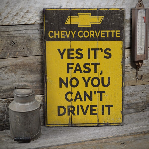 Vintage Corvette Signs - Etsy