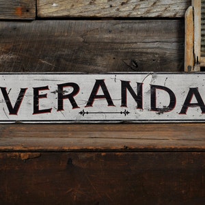 Primitive Veranda Sign, Custom House Decor, Wooden Gift for Family ...