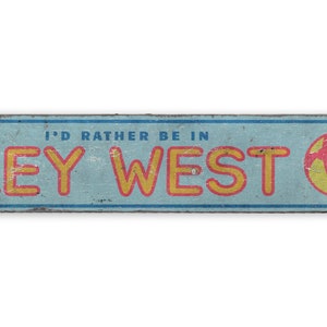Key West Sign, Florida Beach Sign, Beach House Decor, Location Sign ...