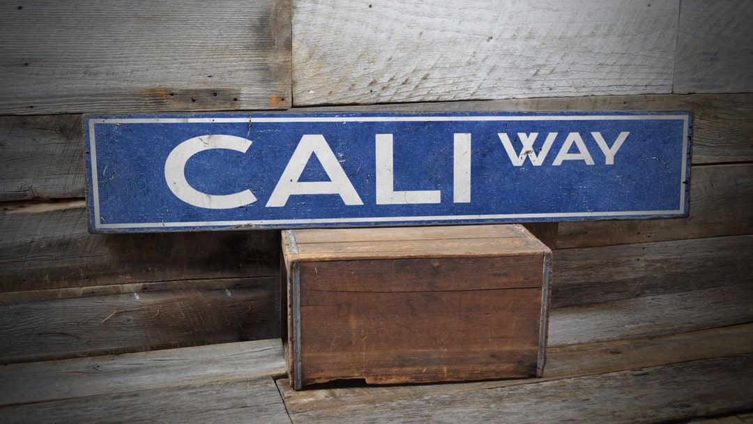 Cali Way Sign, Beach House Sign, Beach Relax Decor, Beach Hut Sign ...