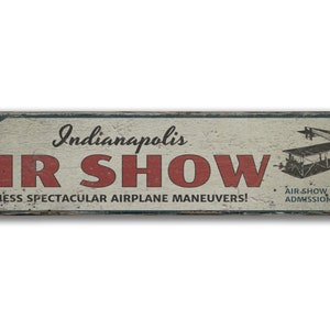 Air Shows Sign, Wooden Flying Show Sign, Hangar Sign, Airplane Shows ...