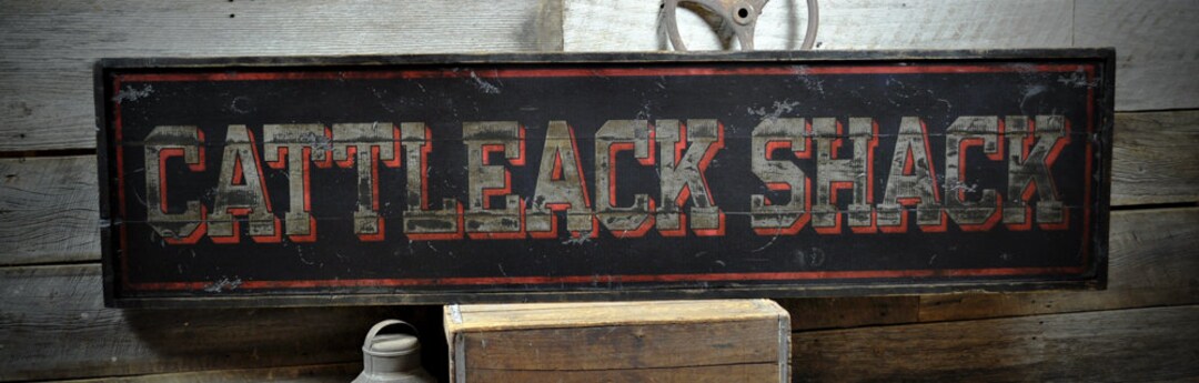 Custom Restaurant Sign - Primitive Rustic Hand Made Vintage Wooden Sign ...