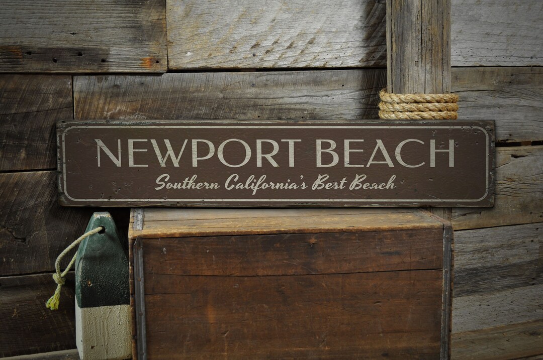 Newport Beach Sign, Newport Beach Lovers, Newport Sign, Wood Beach Sign ...