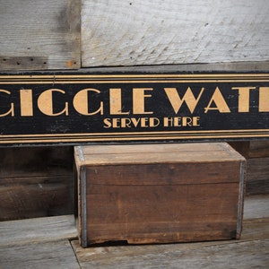 Giggle Water Served Here Sign, Prohibition Decor, Roaring Twenties ...