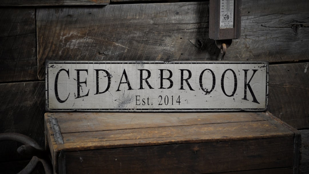 Custom Name & Established Date Sign - Rustic Hand Made Vintage Wooden ...