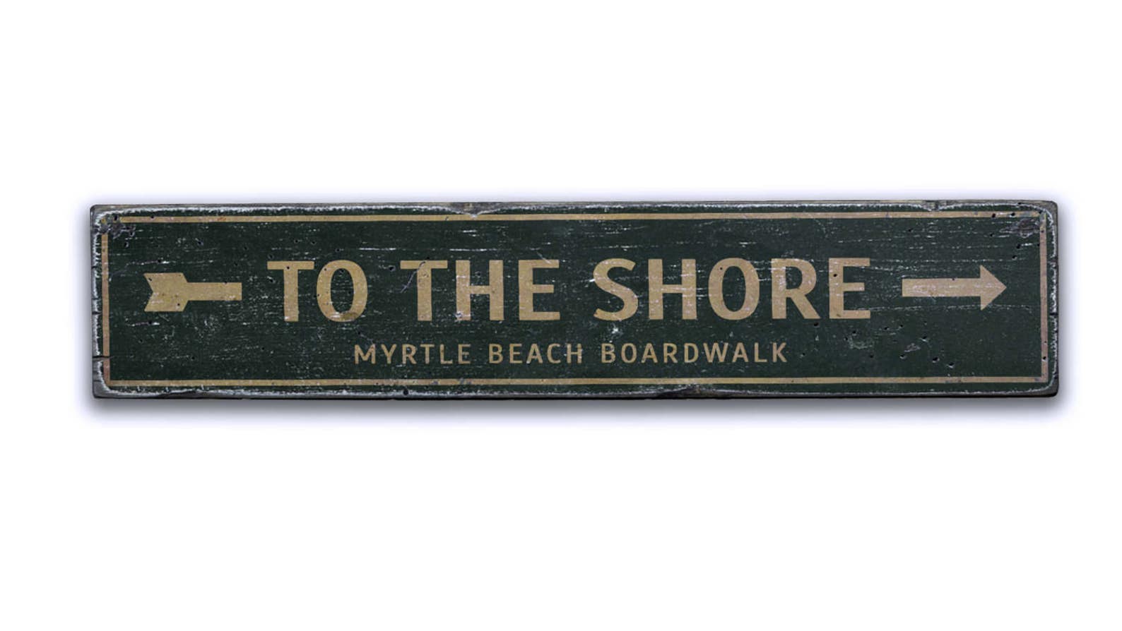 To the Shore Sign Beach Arrow Sign Custom Wood Sign - Etsy