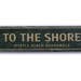 To the Shore Sign, Beach Arrow Sign, Custom Wood Sign Boardwalk Gift ...