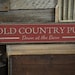 Country Pub Signs, Country Pub Decor, Sign for the Country Pub, Wooden ...