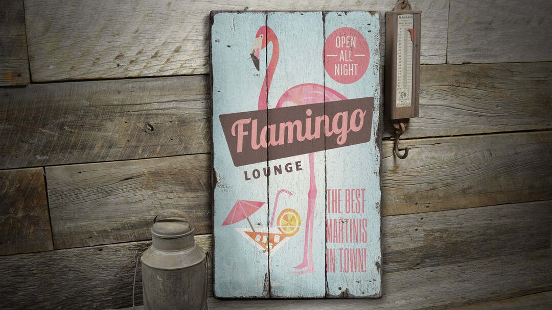 Flamingo Lounge Sign, Flamingo Sign, Flamingo Lover Decor Gift, Lounge ...
