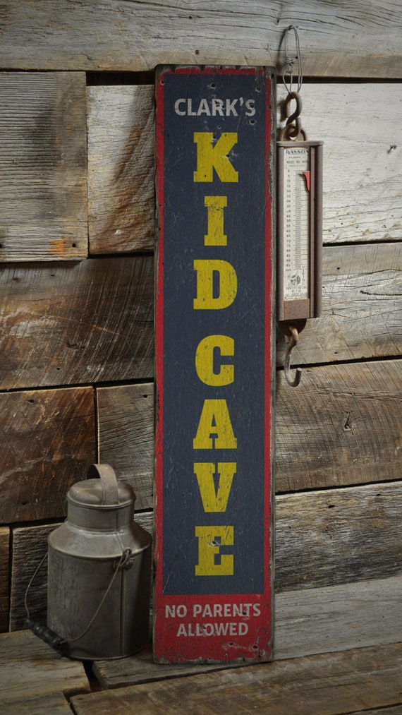 Kid Cave Sign Kid Room Sign Kid Room Decor Wooden Kids - Etsy