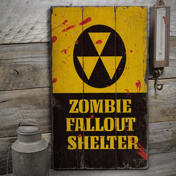 Vintage Fallout Shelter Sign - Etsy