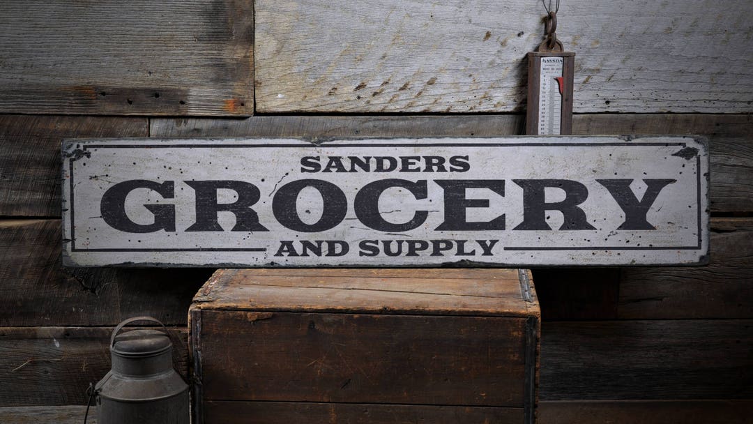 Grocery Decor, Wood Grocery Sign, Custom Pantry Decor, Grocer Gift ...