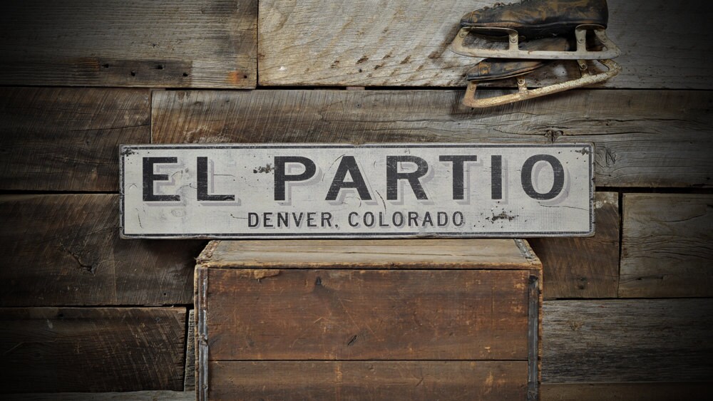 Custom City State Party Place Sign Rustic Hand Made Vintage - Etsy