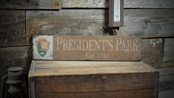 Custom National Park Presidents Sign Rustic Hand Made | Etsy