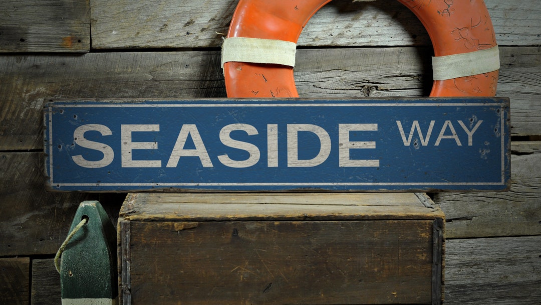 Seaside Sign, Ocean House Gift, Seaside Decor, Ocean House Decor, Beach ...