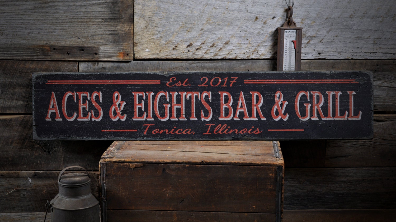 Custom Bar Sign Home Bar Sign Wood Bar Sign Bar & Grill | Etsy
