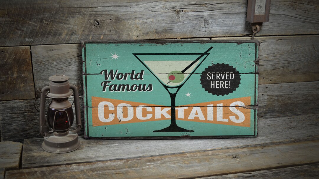 Cocktail Drink Sign, Cocktail Bar Sign, Drinks Sign, Beach Drinking ...