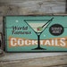 Cocktail Drink Sign, Cocktail Bar Sign, Drinks Sign, Beach Drinking ...