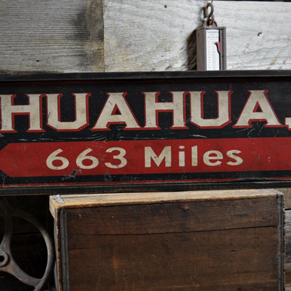 Wooden Mileage Sign - Etsy