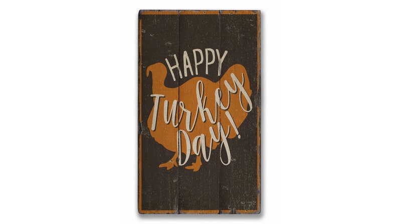 Turkey Day Signs, Wooden Thanksgiving Sign, Turkey Sign Decor, Wood ...