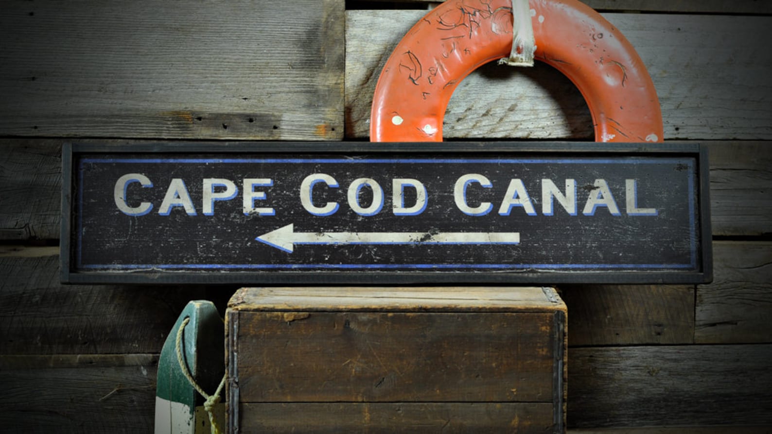 Custom Cape Cod Canal Arrow Sign Rustic Hand Made Vintage - Etsy