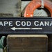 Custom Cape Cod Canal Arrow Sign Rustic Hand Made Vintage Wooden Sign ...