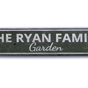 Family Garden Sign, Custom Garden Sign, Wooden Garden Decor, Garden ...