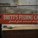 Personalized Fishing Cabin Sign Primitive Rustic Hand Made Vintage ...