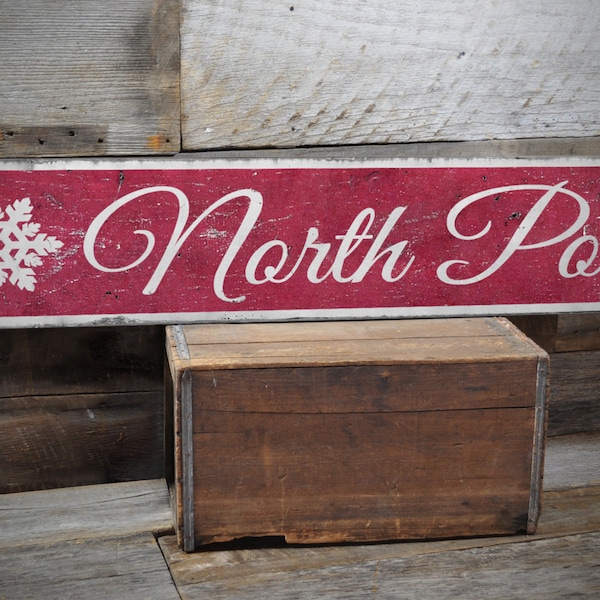North Pole Sign - Etsy