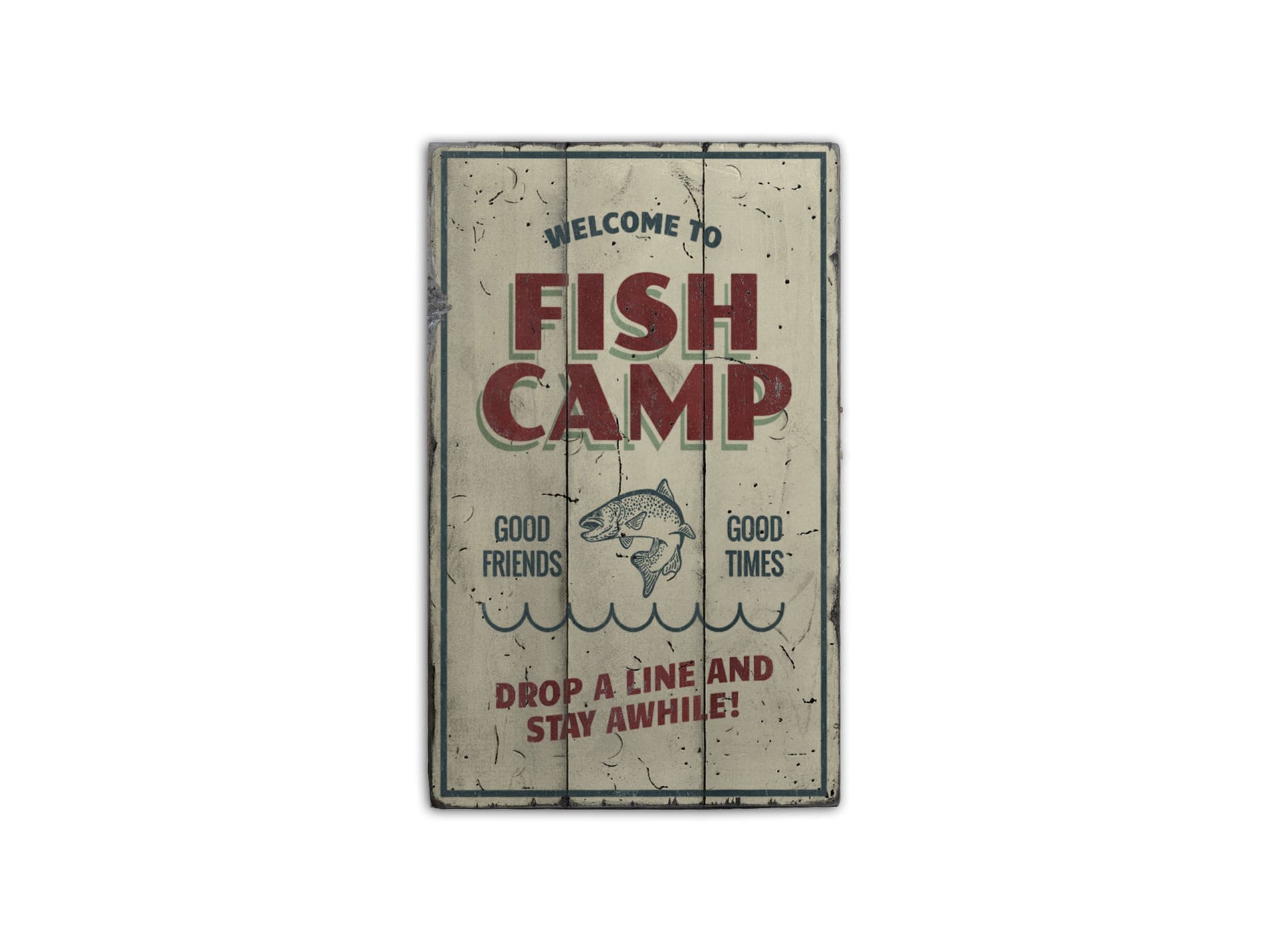 Welcome to Fish Camp Sign, Fishing Area Sign, Camping Fish Decor ...