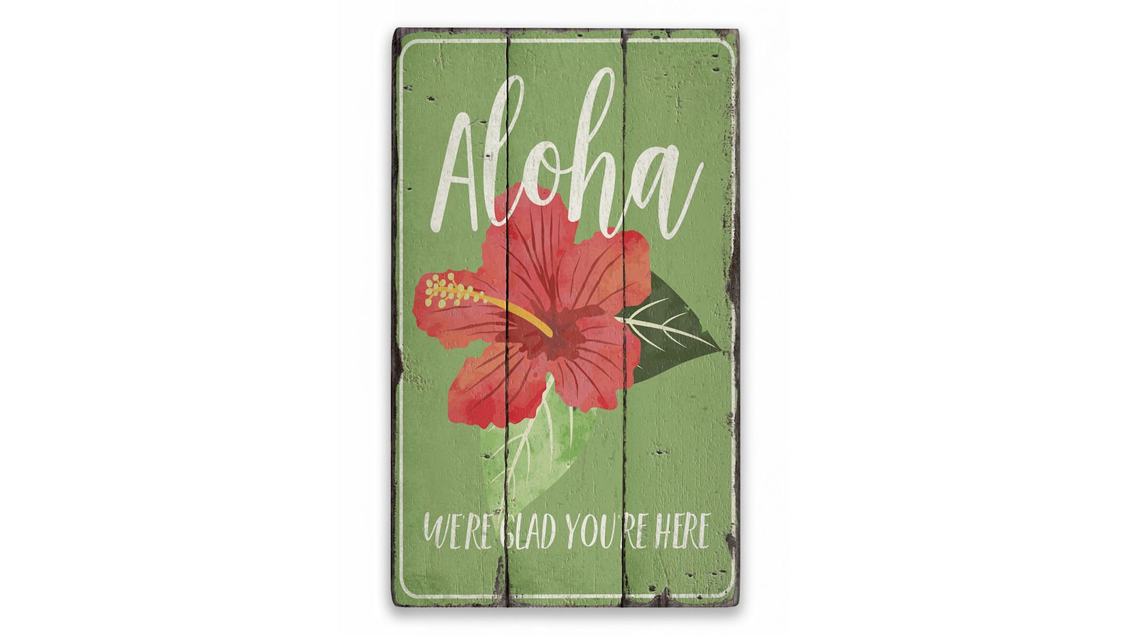 Aloha Hawaii Sign Flower Hello Sign Aloha Wooden Gift Ocean - Etsy
