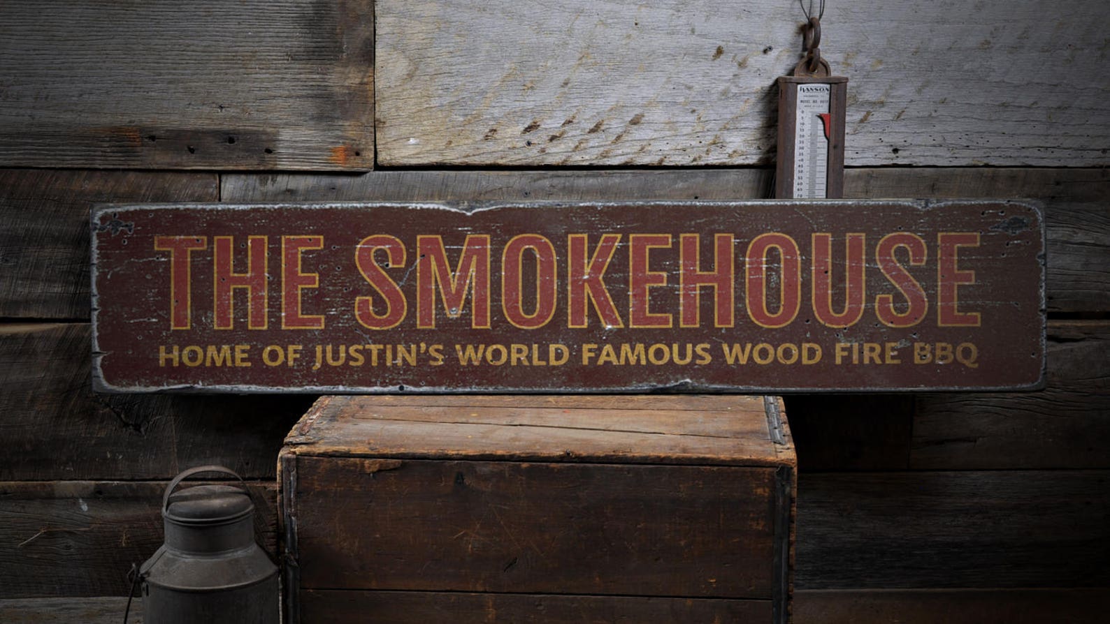 The Smokehouse Sign Custom Wood Sign for BBQ Lover Gift Wood | Etsy