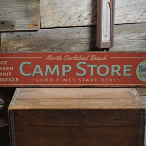 Camp Store Signs, Wooden Camper Decor, Wall Camper Gift, Custom Lodge ...