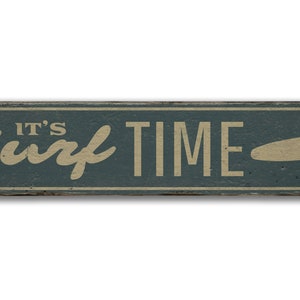 Surfer Time Signs, Wooden Surfers Decor, Wall Surfer Gift, Custom Ocean ...