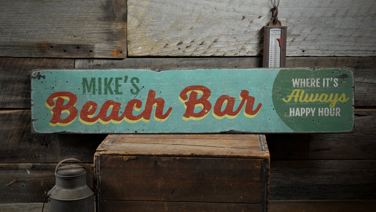 Beach Bar Wood Sign Personalized Bar Owner Name Gift Always | Etsy
