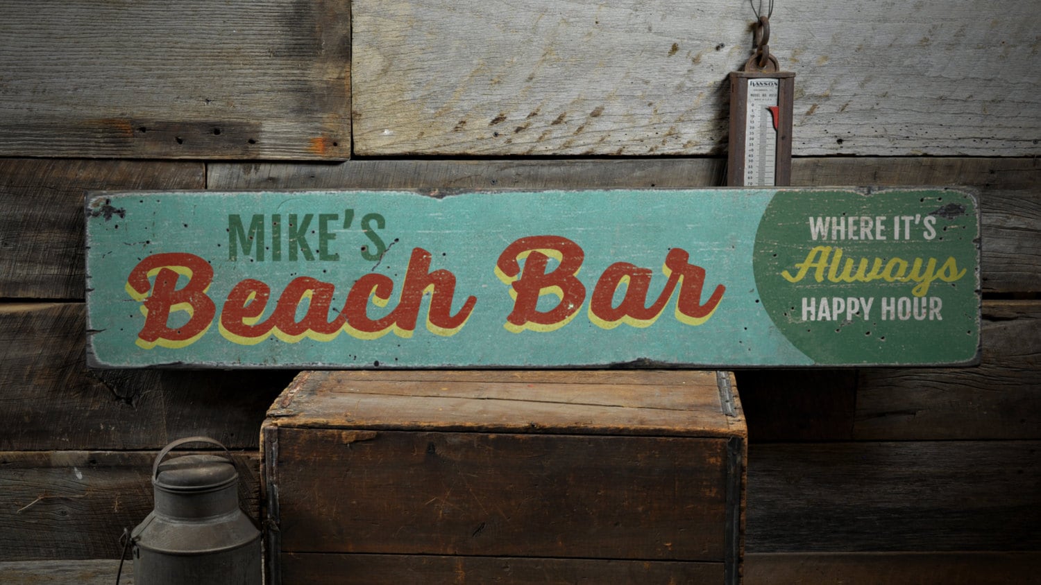Beach Bar Wood Sign Personalized Bar Owner Name Gift Always | Etsy