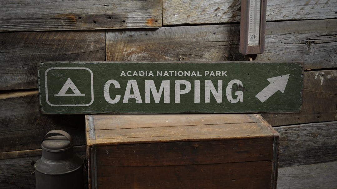 Camping Site Sign, Wooden Campsite Sign, Campers Gift, Lodge Decor ...