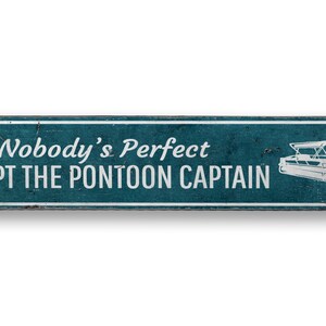 Pontoon Captain Sign, Pontoon Boat Sign, Boat Captain Gift, Lake Life ...