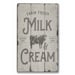 Fresh Milk Sign, Farm Milk Wood Sign, Old Wood Milk Cream Sign, Wood ...