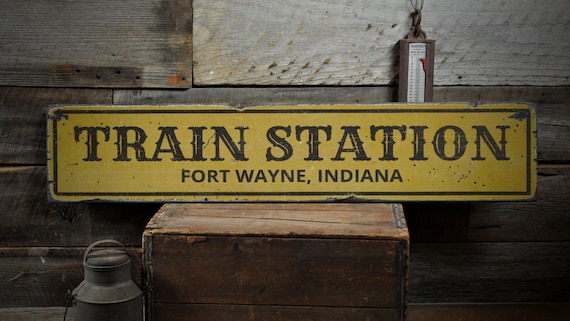 Old Train Station Signs
