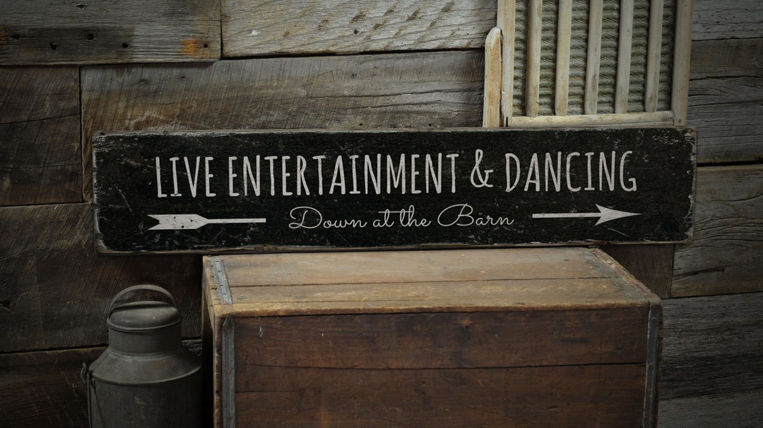 Live Entertainment Sign, Entertainment Here Sign, Dance Sign, Fun ...