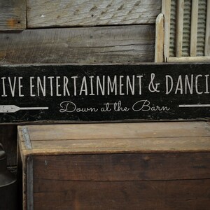 Live Entertainment Sign, Entertainment Here Sign, Dance Sign, Fun ...