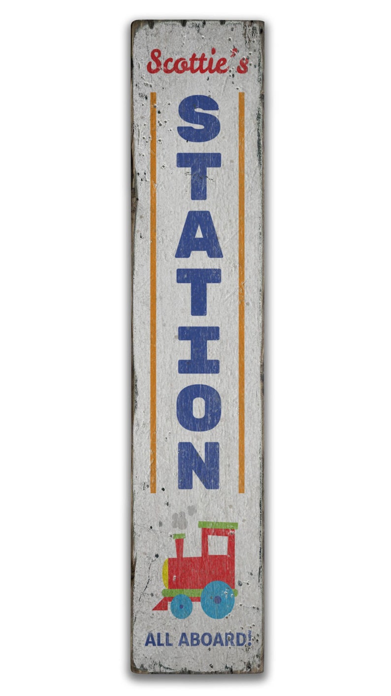 Kids Train Sign Wooden Train Sign Child's Gift - Etsy