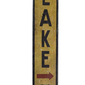 Lake Directional Sign, Wooden Lake Sign, Lake House Decor, Lake Lover ...